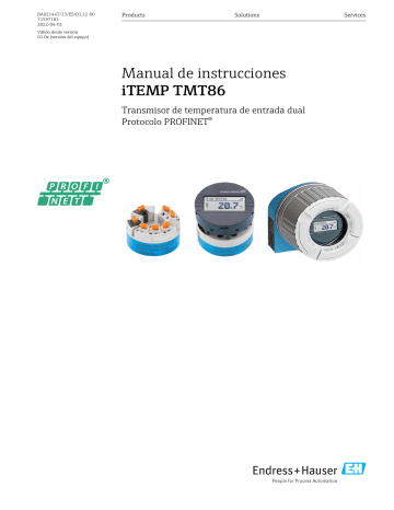 Endres+Hauser iTEMP TMT86 Instrucciones de operación | Manualzz