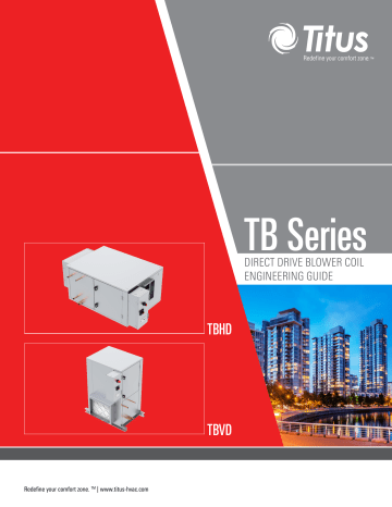 Titus TBVD Vertical Direct Drive Blower Coil Guide | Manualzz