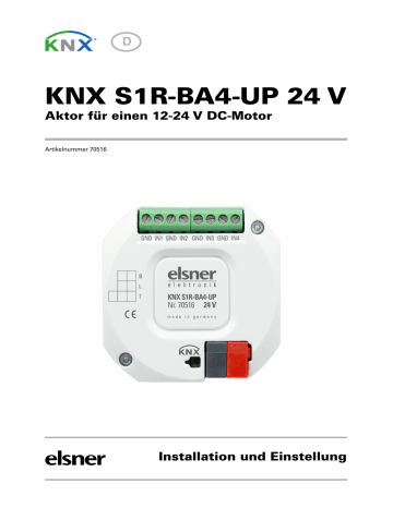 elsner elektronik KNX S1R-BA4-UP 24 V Benutzerhandbuch | Manualzz