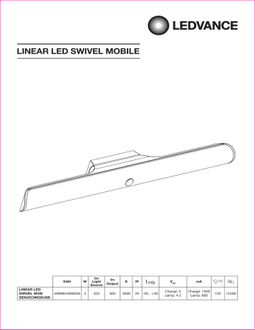 Ledvance Linear LED Turn Swivel 5W 3000K User Instruction | Manualzz