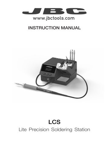 JBC LCS Lite Precision Soldering Station Owner's Manual | Manualzz