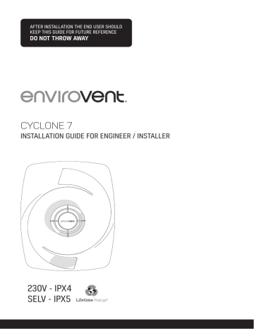 EnviroVent Cyclone 7 Installation Guide | Manualzz