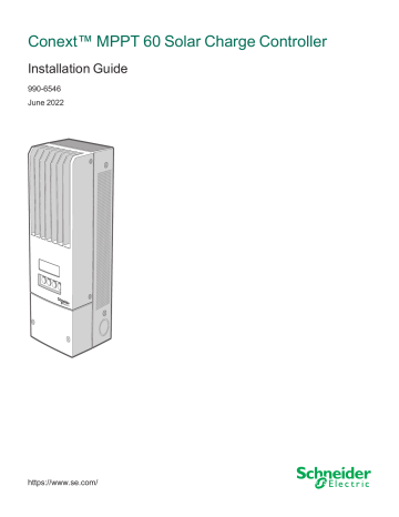 Schneider Electric Conext MPPT 60 150 Installation Guide | Manualzz