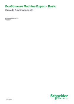 Schneider Electric EcoStruxure Machine Expert - Basic - Guía del ...