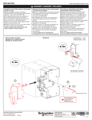 Schneider Electric TeSys GS Manuel utilisateur | Manualzz