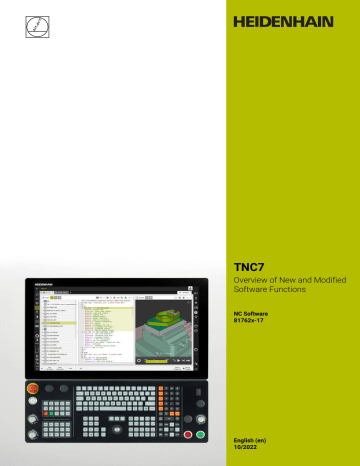 Heidenhain TNC7 CNC Control User Manual | Manualzz