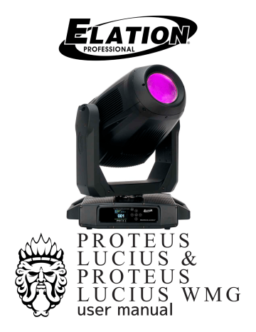 Elation PROTEUS LUCIUS User Manual | Manualzz
