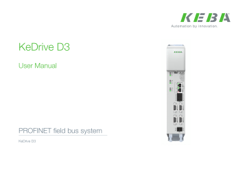 KeStudio DriveManager via PROFINET. Keba KeDrive D3 PROFINET field bus system | Manualzz
