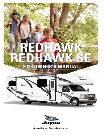 Jayco Redhawk SE and Redhawk 2023 Owner's Manual | Manualzz