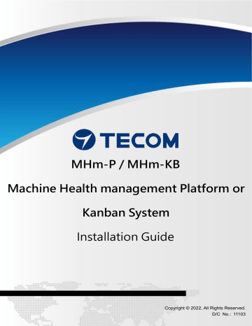 Tecom MHm-P Installation Manual | Manualzz