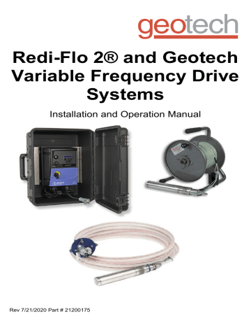 Geotech Redi-Flo2 & VFD Systems Manual | Manualzz
