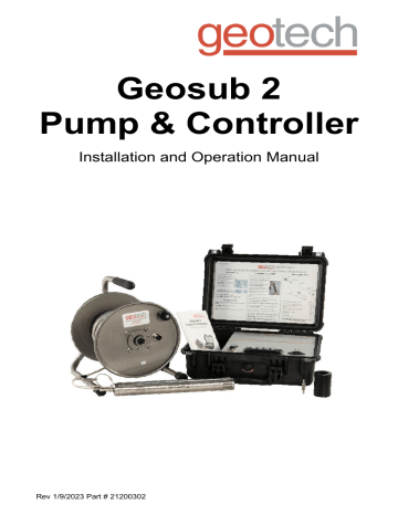 Geotech Geosub 2 and Controller Owner's Manual | Manualzz