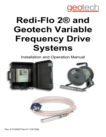 Geotech Redi-Flo2 & VFD Systems Manual | Manualzz