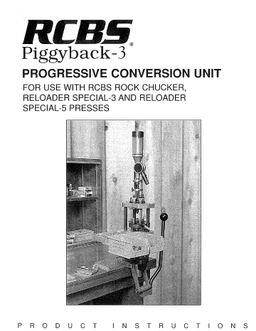 RCBS Piggyback III Manual | Manualzz