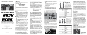 RCBS Reloading Die Instructions | Manualzz