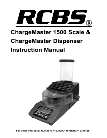 RCBS ChargeMaster 1500 Instructions | Manualzz
