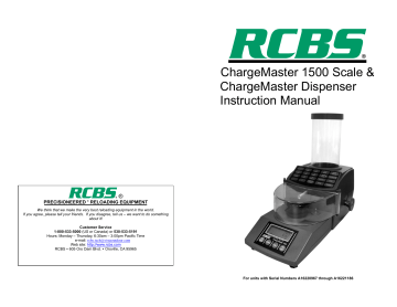 RCBS ChargeMaster 1500 Instructions | Manualzz