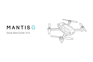Yuneec Mantis G Quick Start Guide | Manualzz