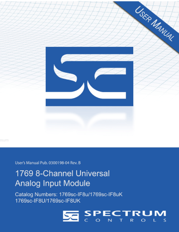 Spectrum Controls 1769sc-IF8U Owner's Manual | Manualzz