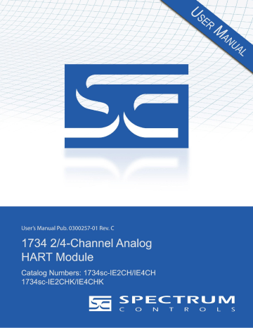 Spectrum Controls 1734sc-IE4CH Owner's Manual | Manualzz