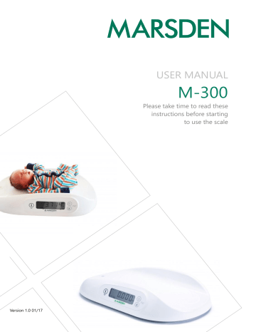 Marsden M-300 Medical Scale User Manual | Manualzz