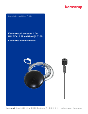 Kamstrup pit antenna II Installation and user guide | Manualzz