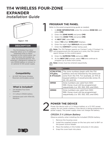 Digital Monitoring Products 1114 Four-Point Wireless Zone Expander ...