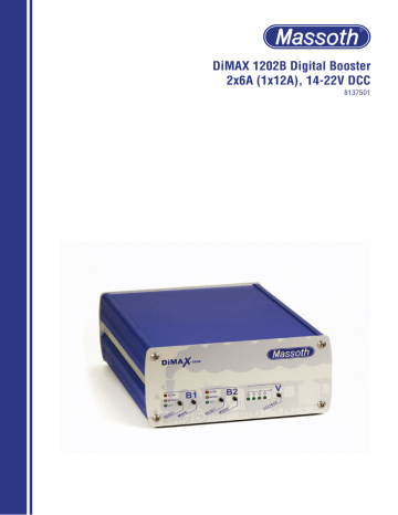 Massoth 8137501 DiMAX 1202B Digital Booster Manual | Manualzz