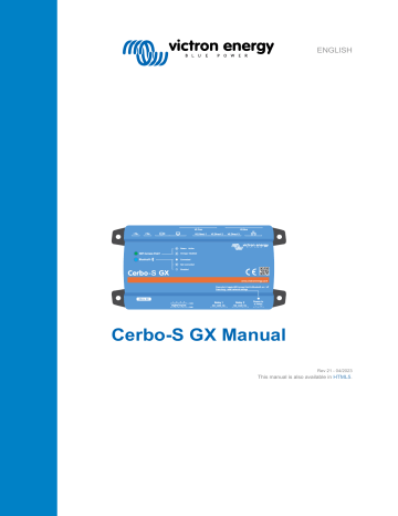 Victron Energy Cerbo-S GX Owner Manual | Manualzz