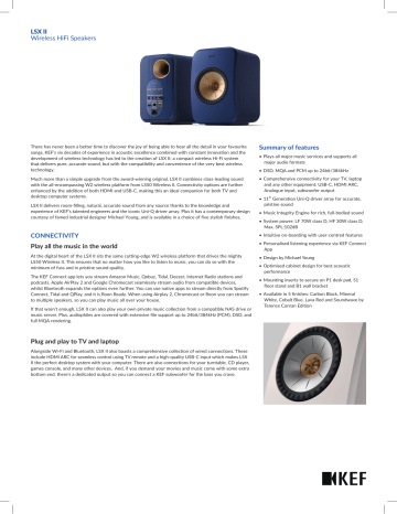 KEF LSX II Wireless HiFi Speakers System User Manual | Manualzz