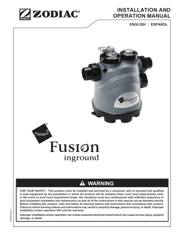 Zodiac Nature 2 Fusion Inground All In One Mineral Sanitizer and ...