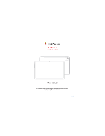 Hot Pepper DT40 Android Tablet User Manual | Manualzz