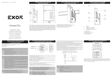 Exor eXware 703 IoT Gateways Installationsanleitung | Manualzz