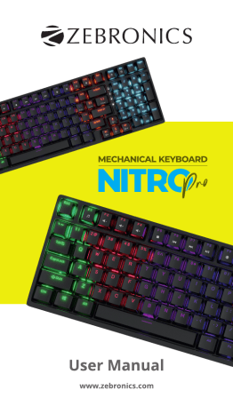 ZEBRONICS ZEB-K6000MW Mechanical Keyboard User Manual | Manualzz