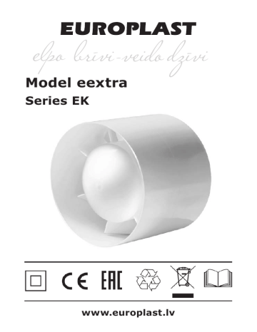Europlast Eextra Series EK Duct Fans instruction manual | Manualzz