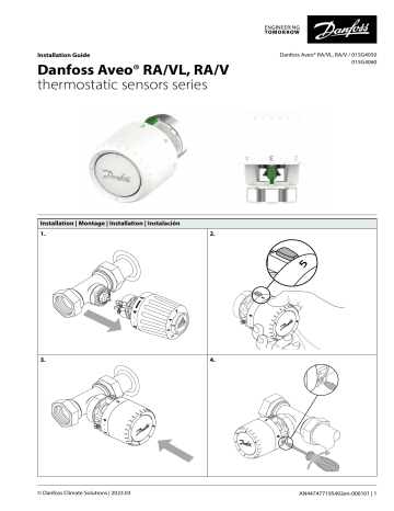 Danfoss Aveo RA Thermostatic Sensors Installation Guide | Manualzz