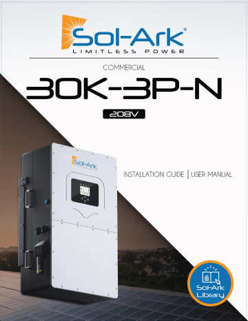 Sol-Ark 30K-3P-208V Battery Based Inverter User Guide | Manualzz