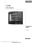 Simplex 4100U Fire Alarm Operator's Manual | Manualzz