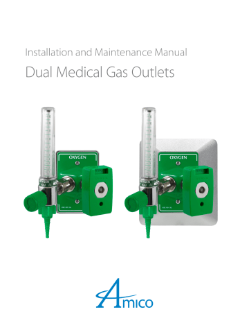 Amico Dual Medical Gas Outlets Instruction manual | Manualzz