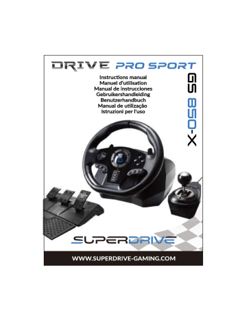 SUPERDRIVE GS 850-X Racing Wheel Instruction manual | Manualzz