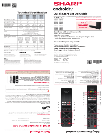 Sharp SHA-QSW-0240 Android TV User Guide | Manualzz