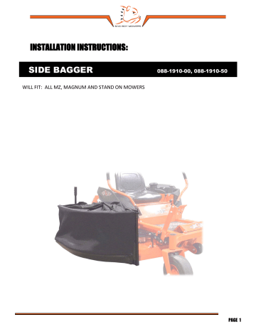 Bad Boy 2019 Side Bagger Owner's Manual | Manualzz