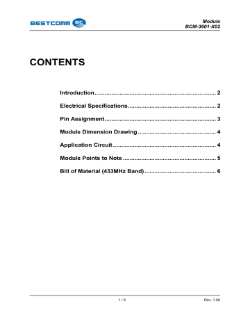 Holtek BC3601 Sub-1GHz FSK/GFSK RF Transceiver User Guide | Manualzz
