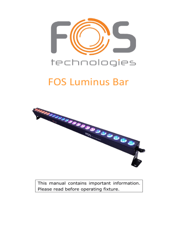 FOS Luminus BAR User Manual | Manualzz
