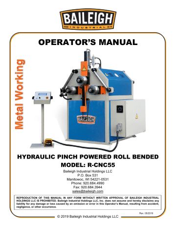 Baileigh Industrial R-CNC55 Manual | Manualzz