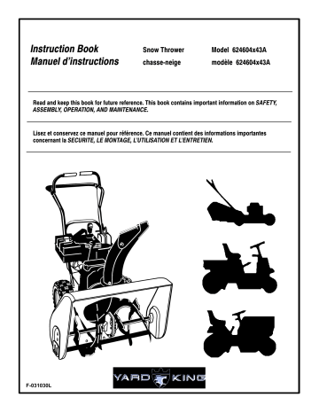 Simplicity 24" 6.0HP OHV DUAL STAGE SNOWTHROWER Operator's Manual | Manualzz