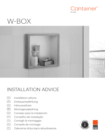 ESS BOXW-15x30x10-N Container W-BOX Installation Manual | Manualzz