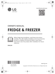 LG GRM-852WL - Owner's manual