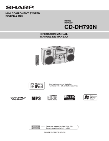 Sharp CD-DH790N Specifications | Manualzz