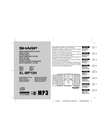 Sharp XL-S10H Specifications | Manualzz